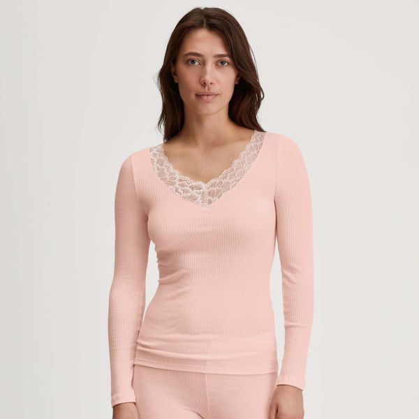 Calida Silky Wool Joy Genser Pearl Blush - siluette.no